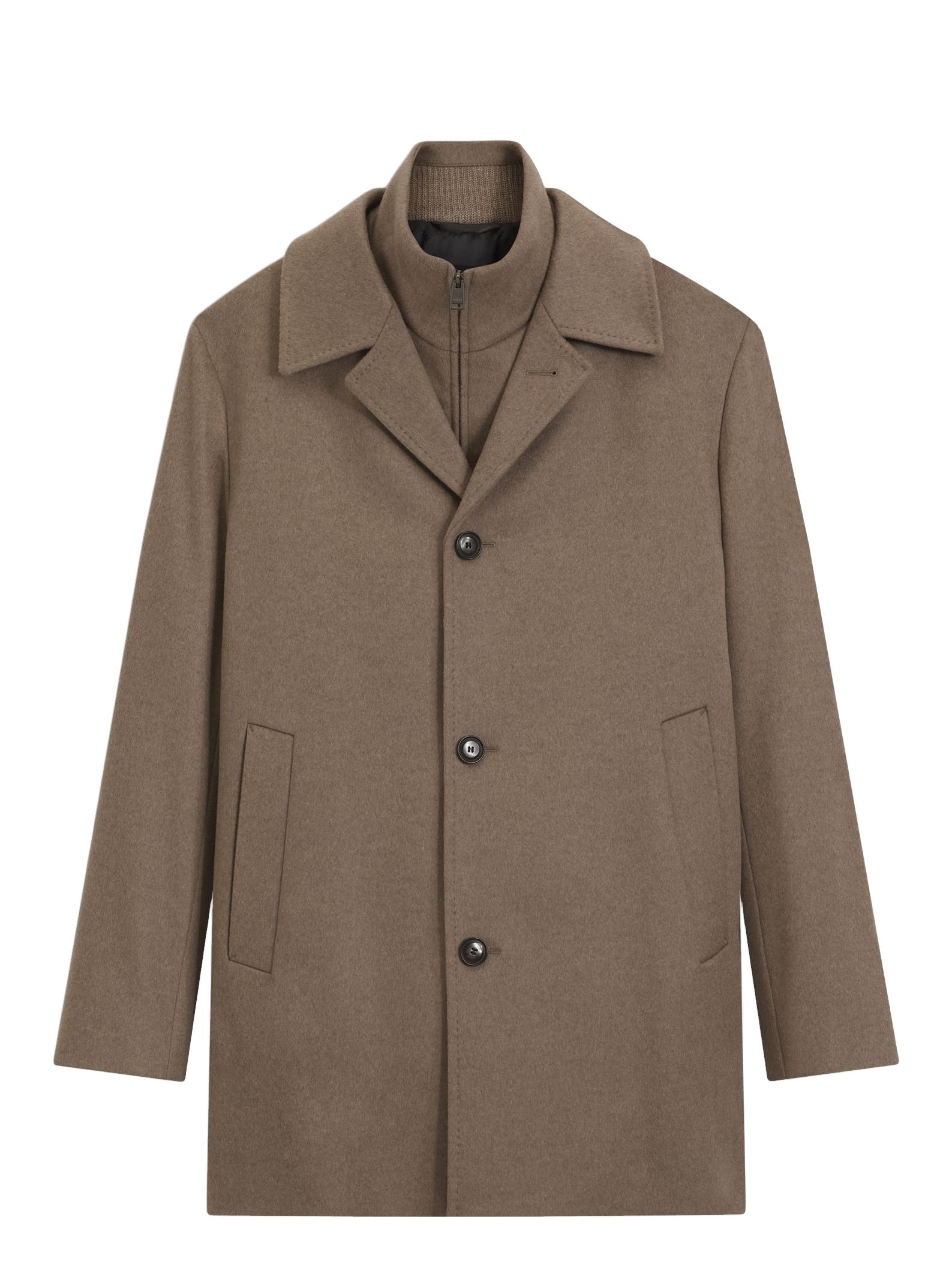 BOSS BOSS Italian Fabric Relaxed-Fit Formal Coat
